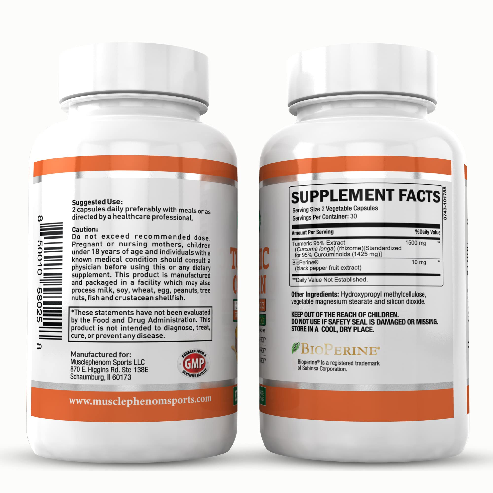 enhanced turmeric benefits with Bioperine