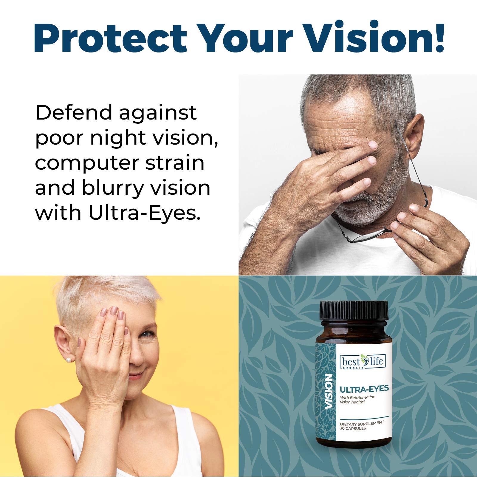enhanced vision with blended supplements