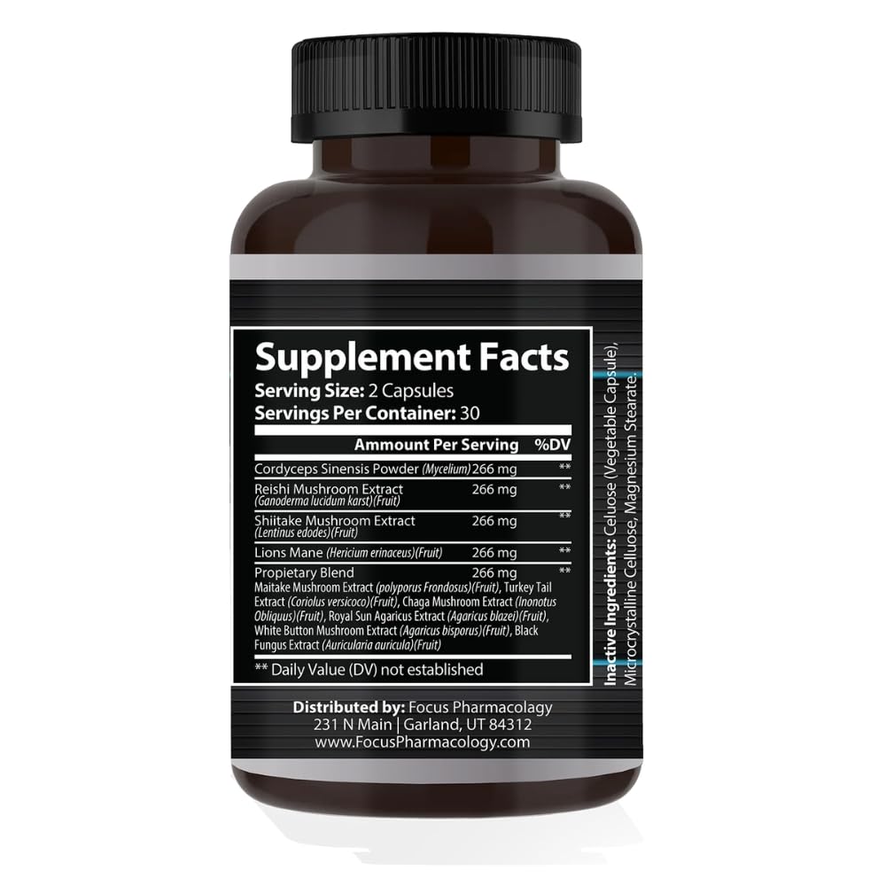 Enhanced vitality with mushroom supplements