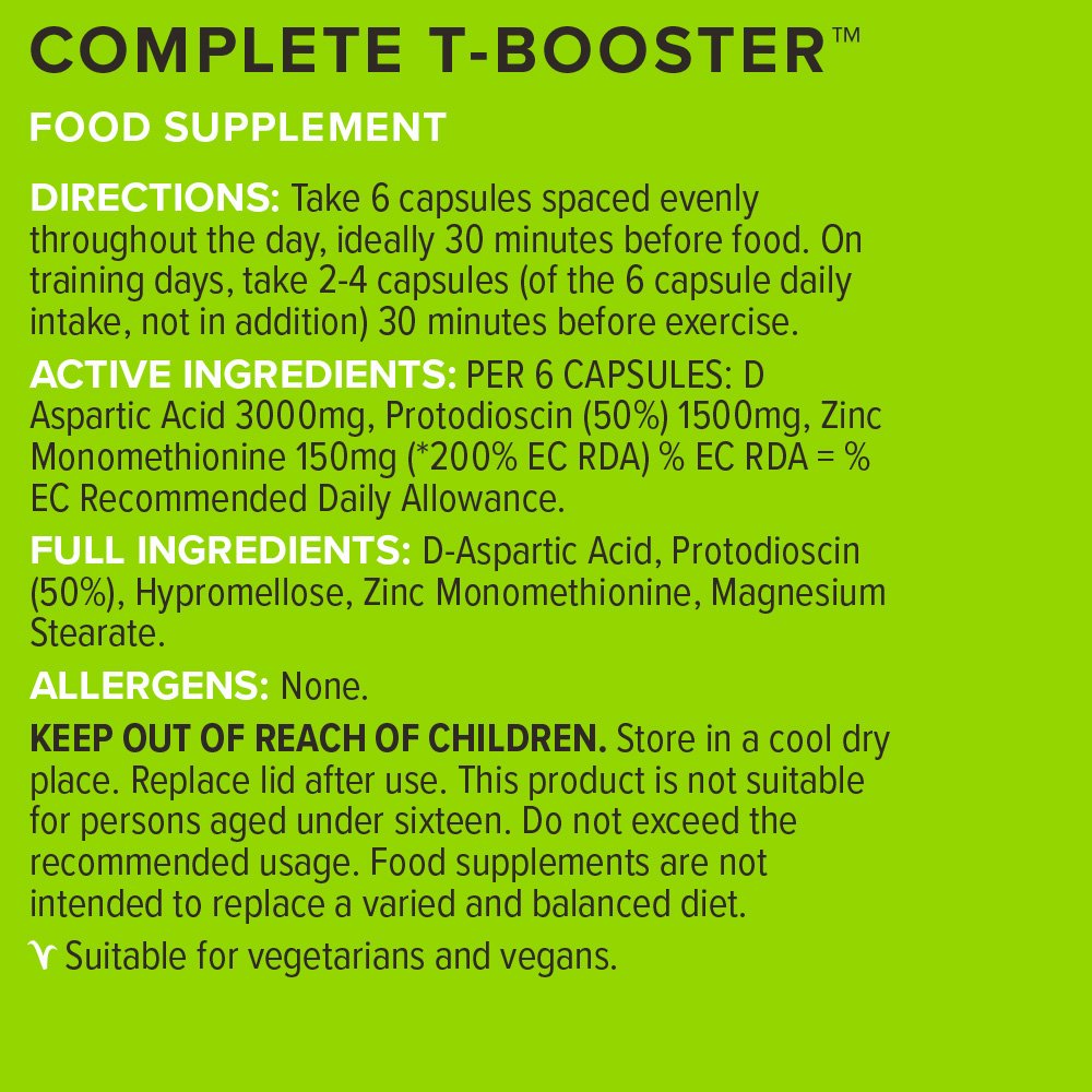 enhanced vitality with T-Booster capsules