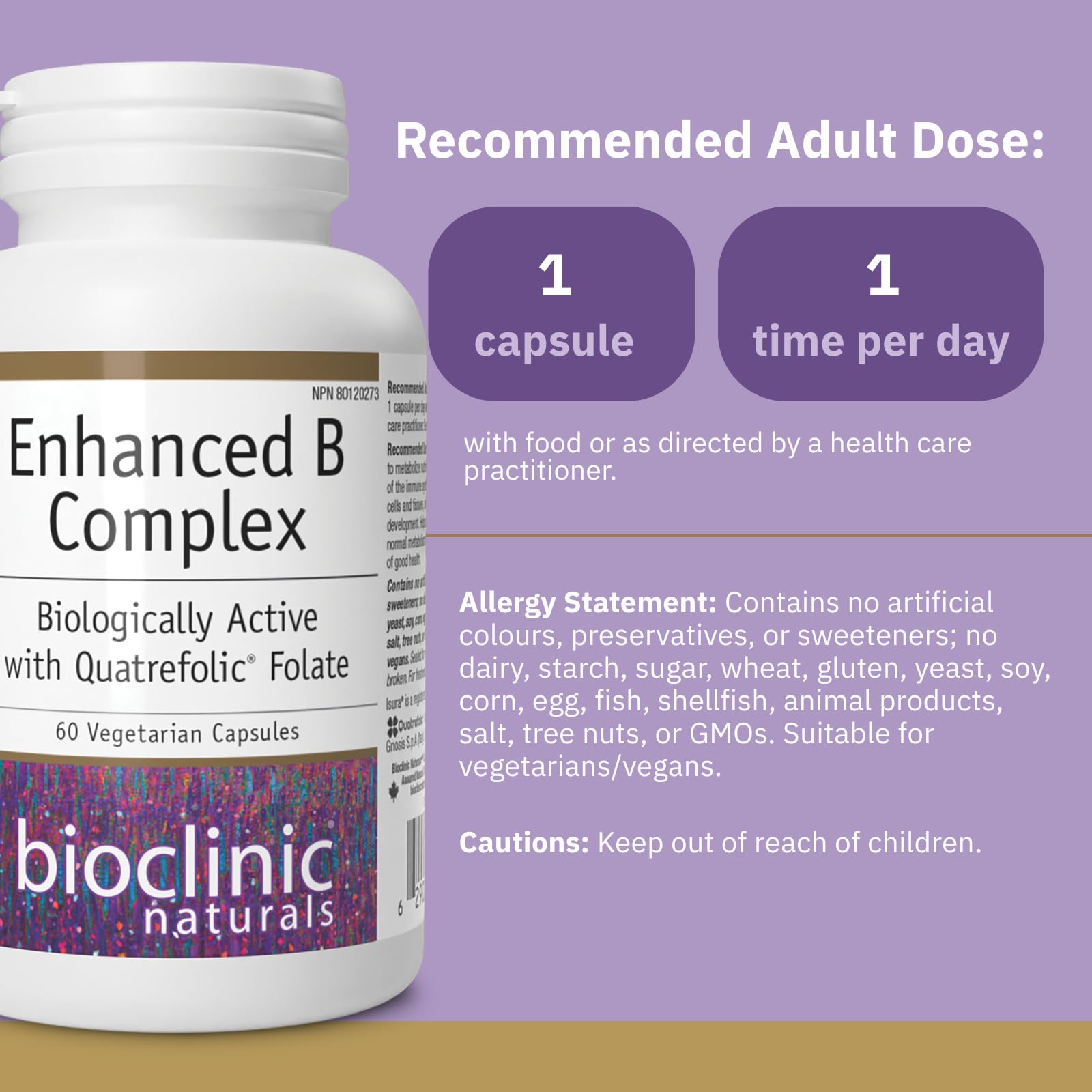 Enhanced Vitamin B for energy