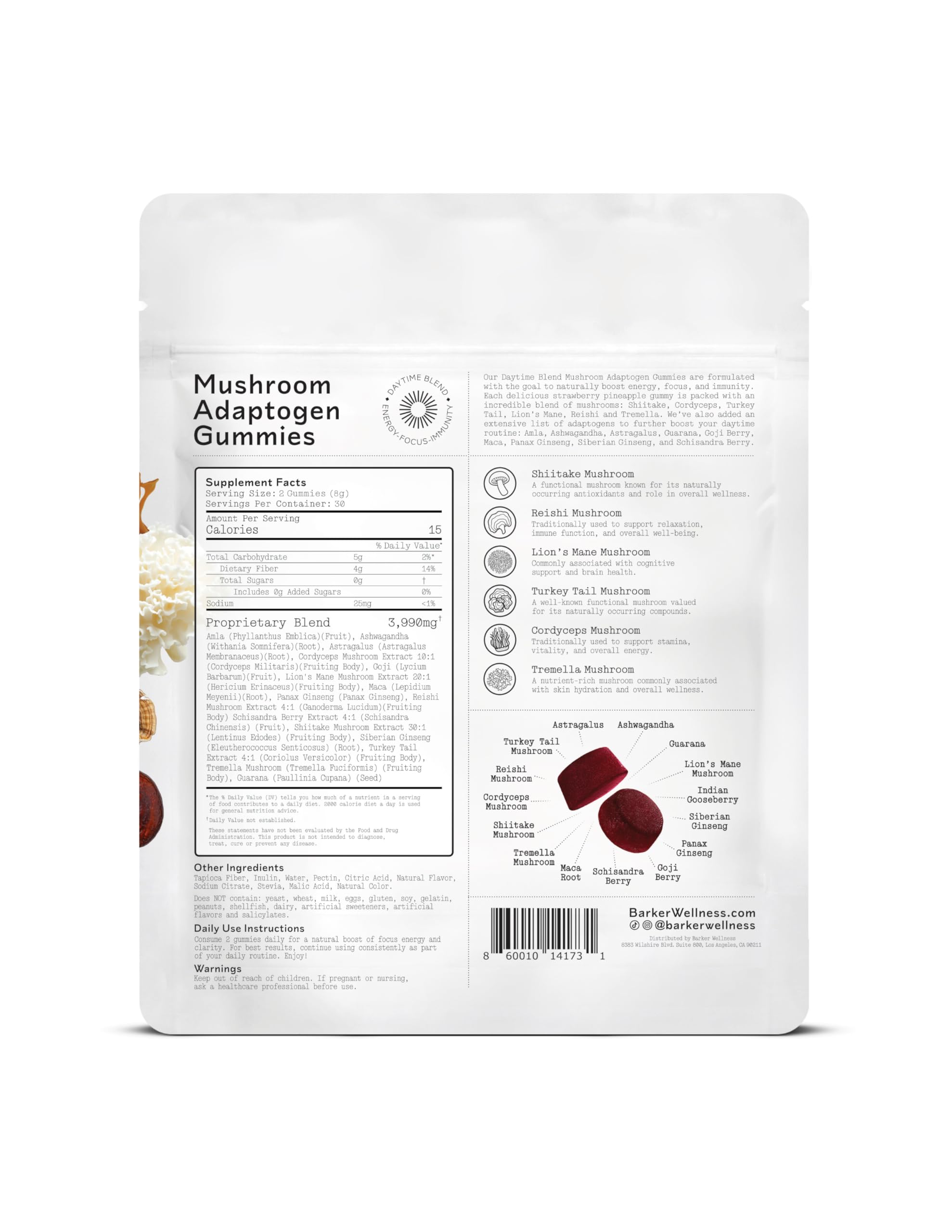 Enhanced wellbeing with mushroom supplements