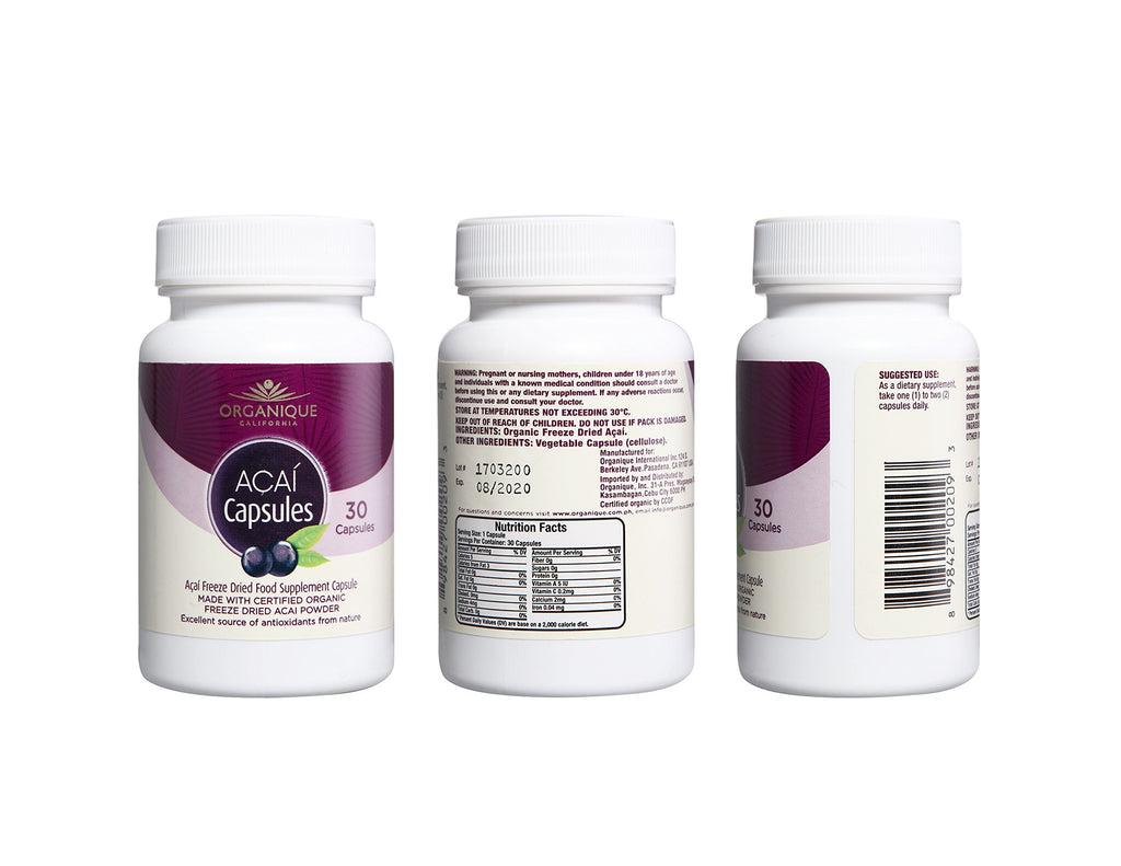 Enhanced wellness with Açai capsules