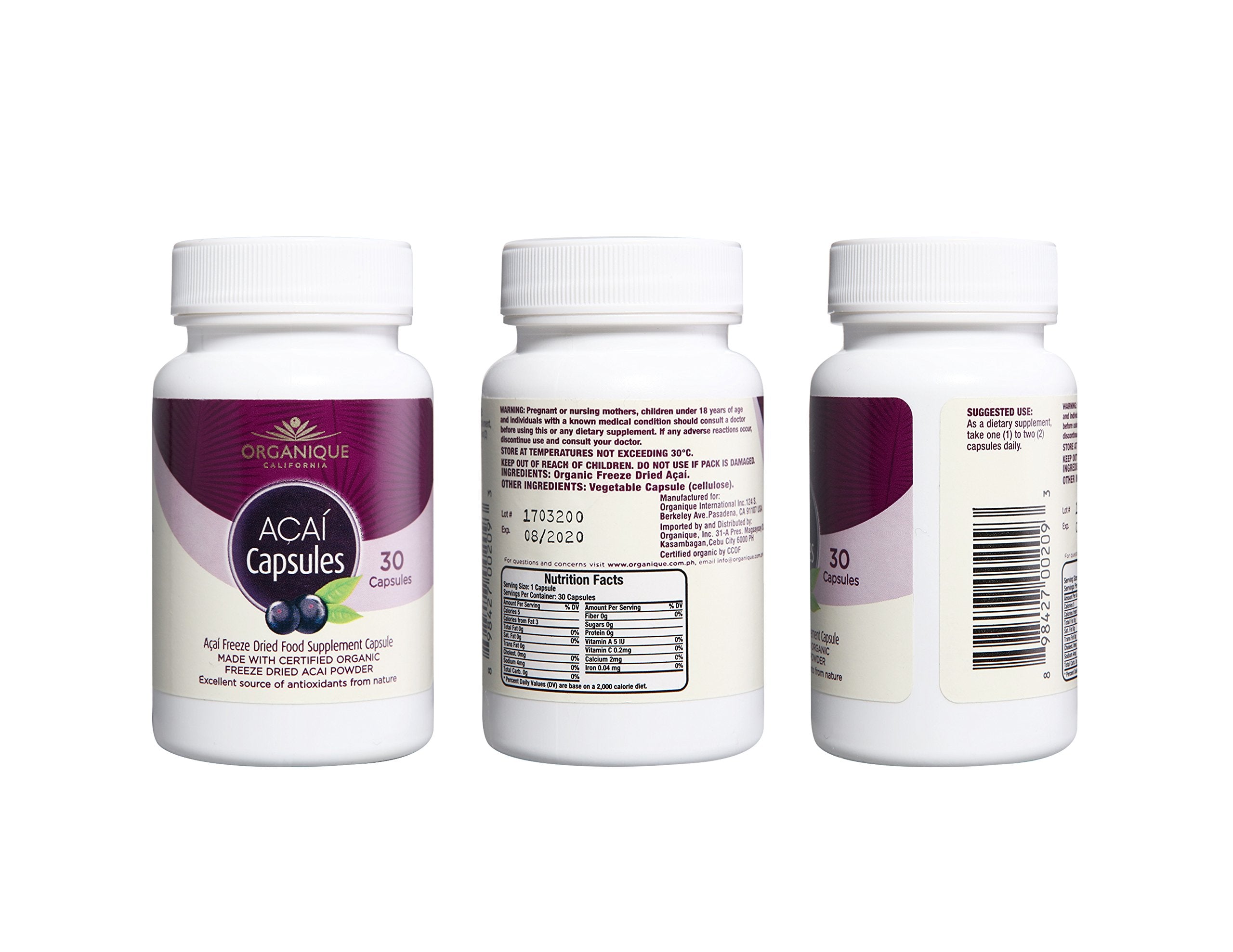 Enhanced wellness with Açai capsules