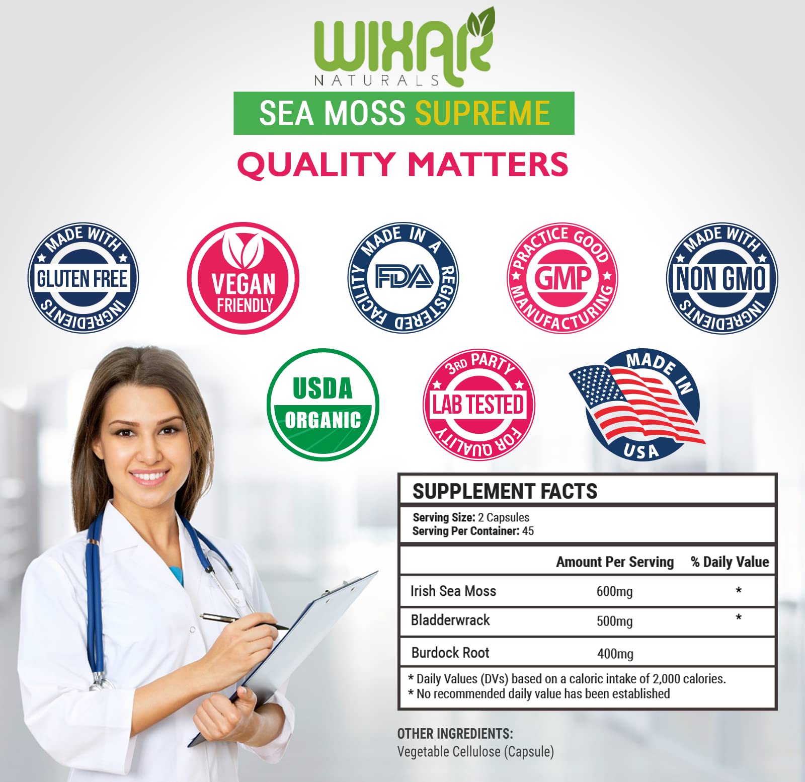 enhanced wellness with sea moss pills