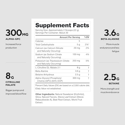 enhanced workout performance pre-workout