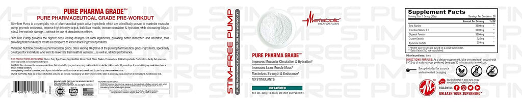 enhanced workout performance stim free