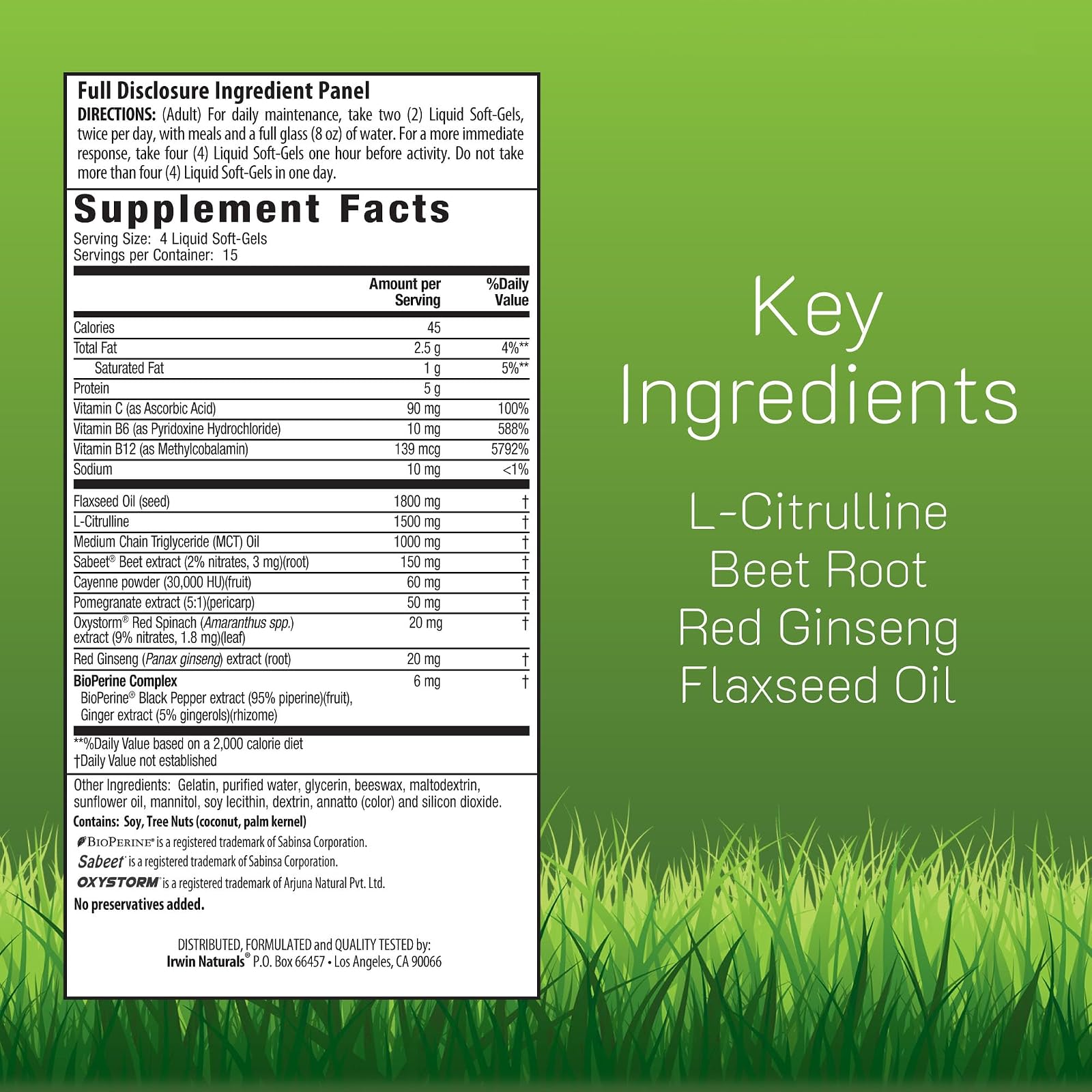 enhanced workout performance supplement