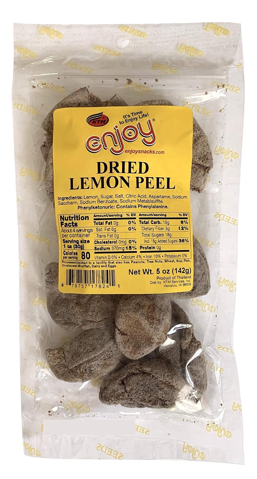 Enjoy dried lemon peel for baking