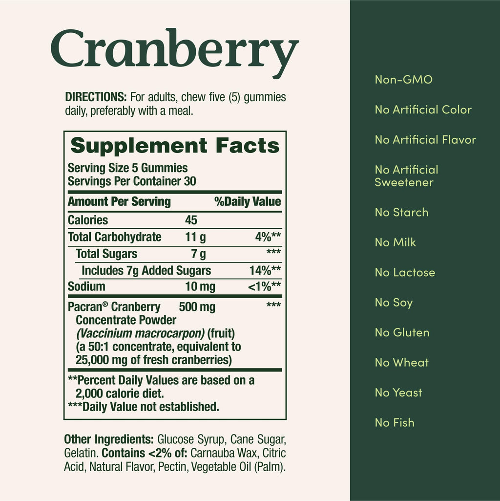 Enjoy tasty cranberry gummies anytime
