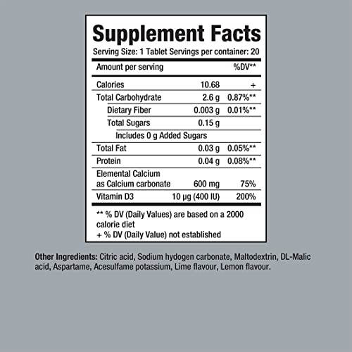 enjoyable citrus taste calcium supplement