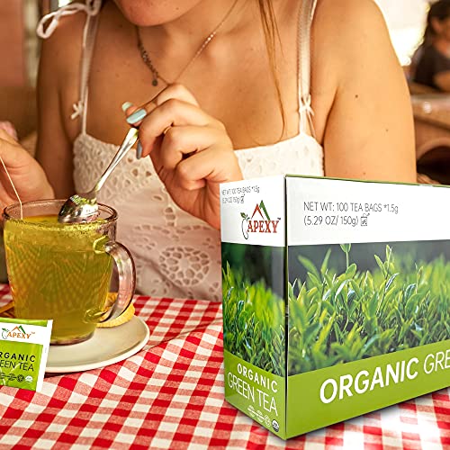 enjoying green tea every day