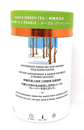 enjoying green tea with pyramid bags