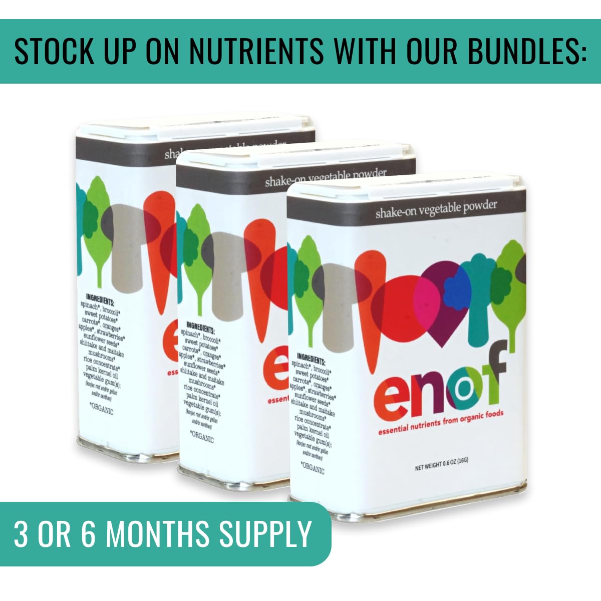 ENOF vegetable powder for easy meal prep