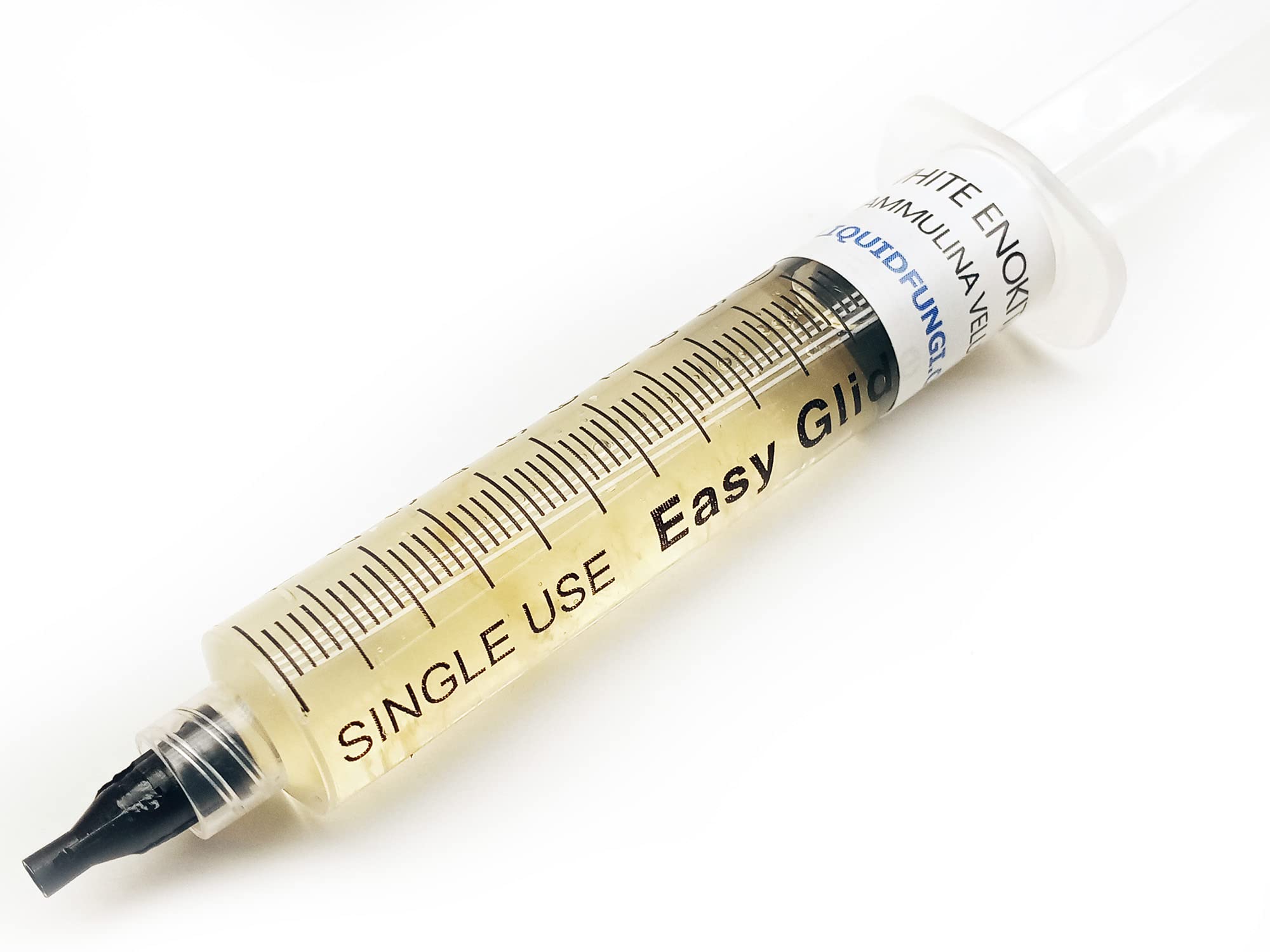 Enokitake mushroom liquid culture syringe