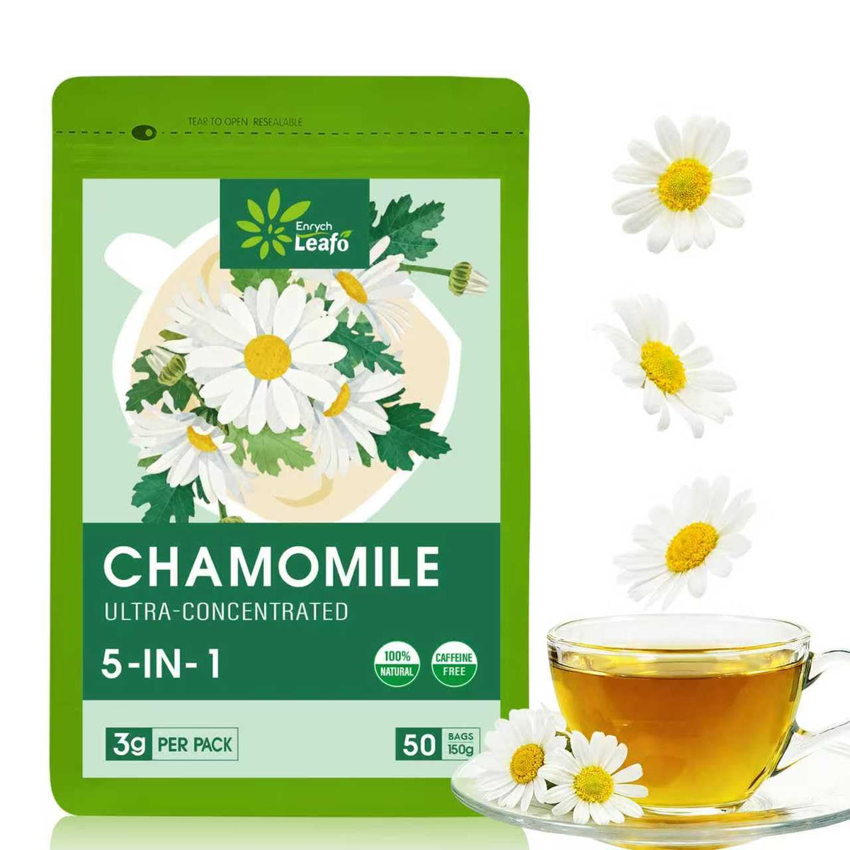 EnrychLeafo chamomile tea bags
