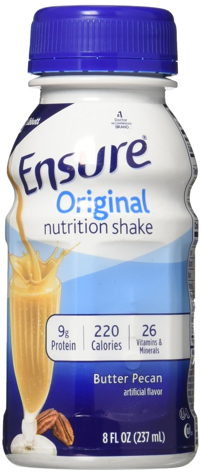 Ensure Original Nutrition Shake Butter Pecan multivitamin for seniors