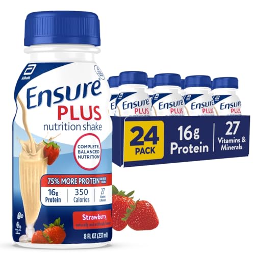 Ensure Plus Strawberry nutrition shake pack