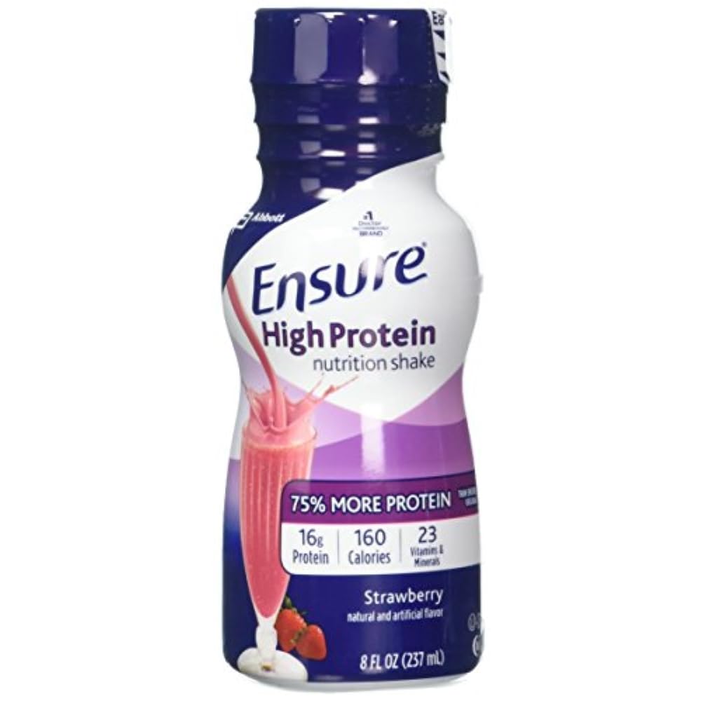 Ensure protein nutrition shake strawberry flavour