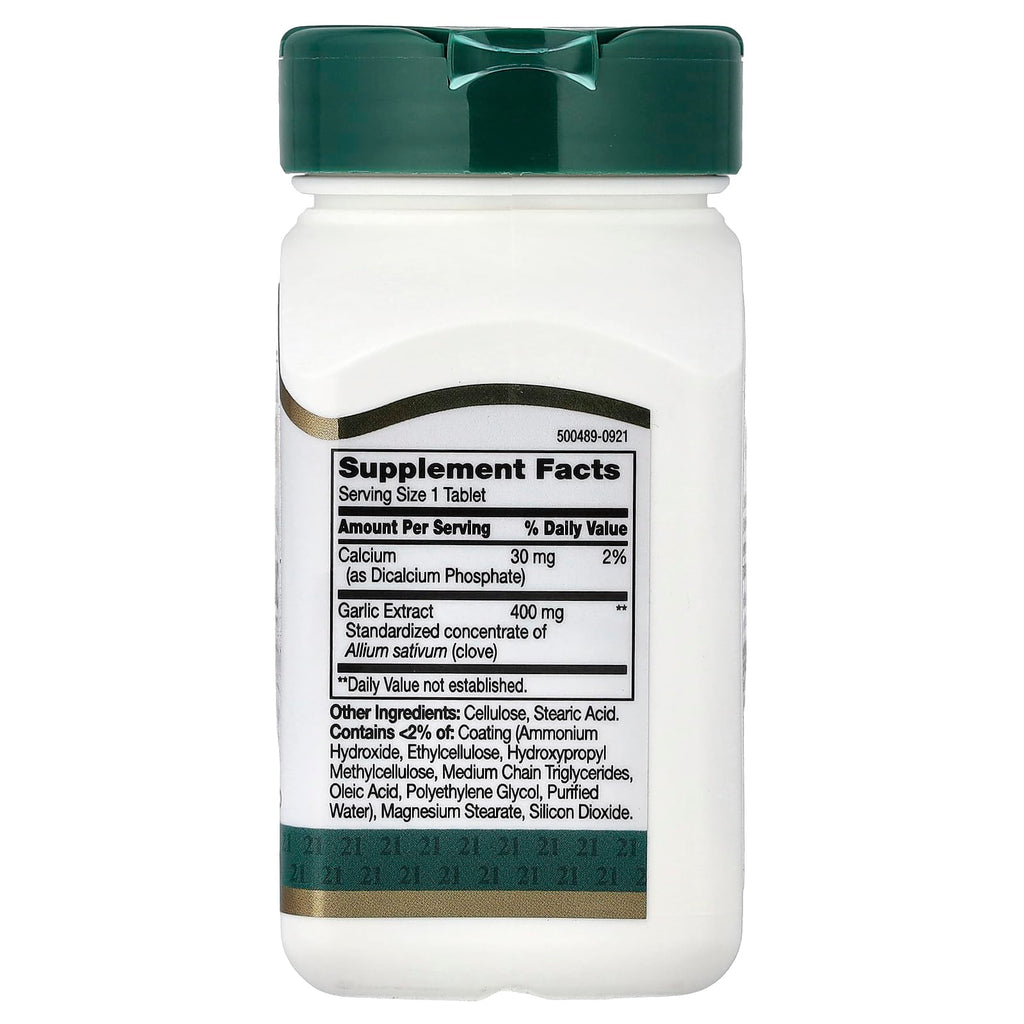 enteric coated garlic supplement