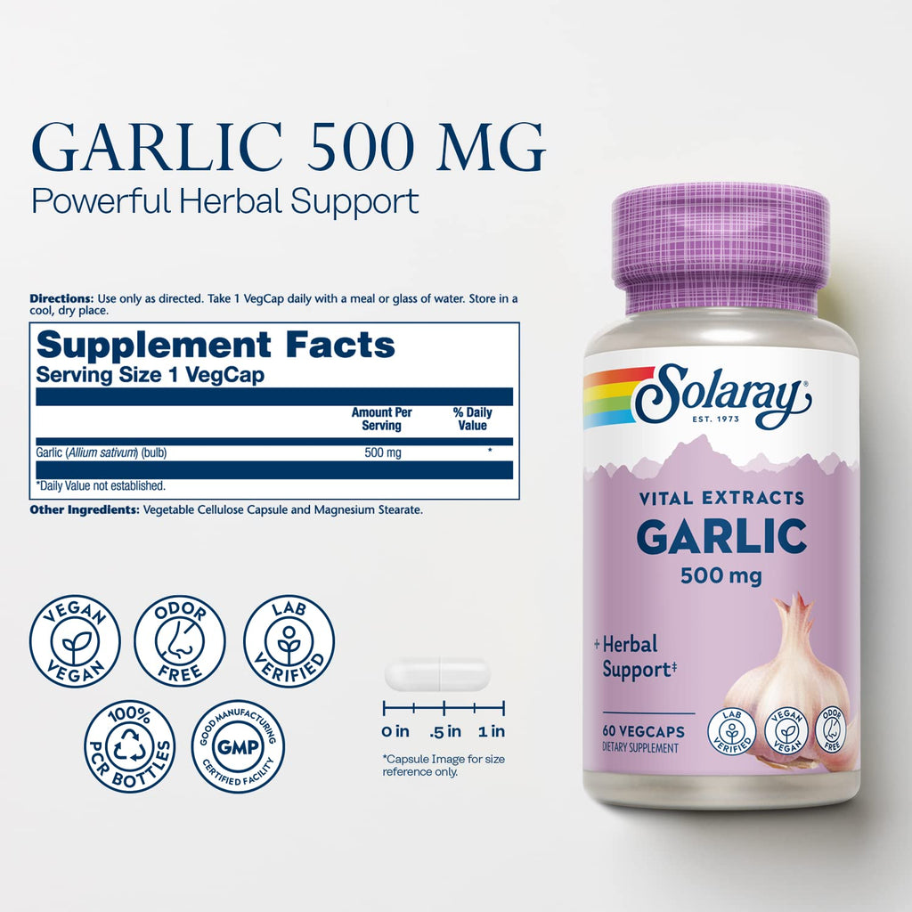 Enteric coated garlic VegCaps for digestion