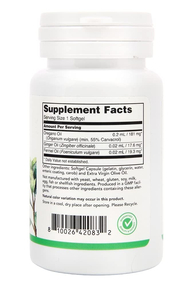 enteric coated oregano softgels