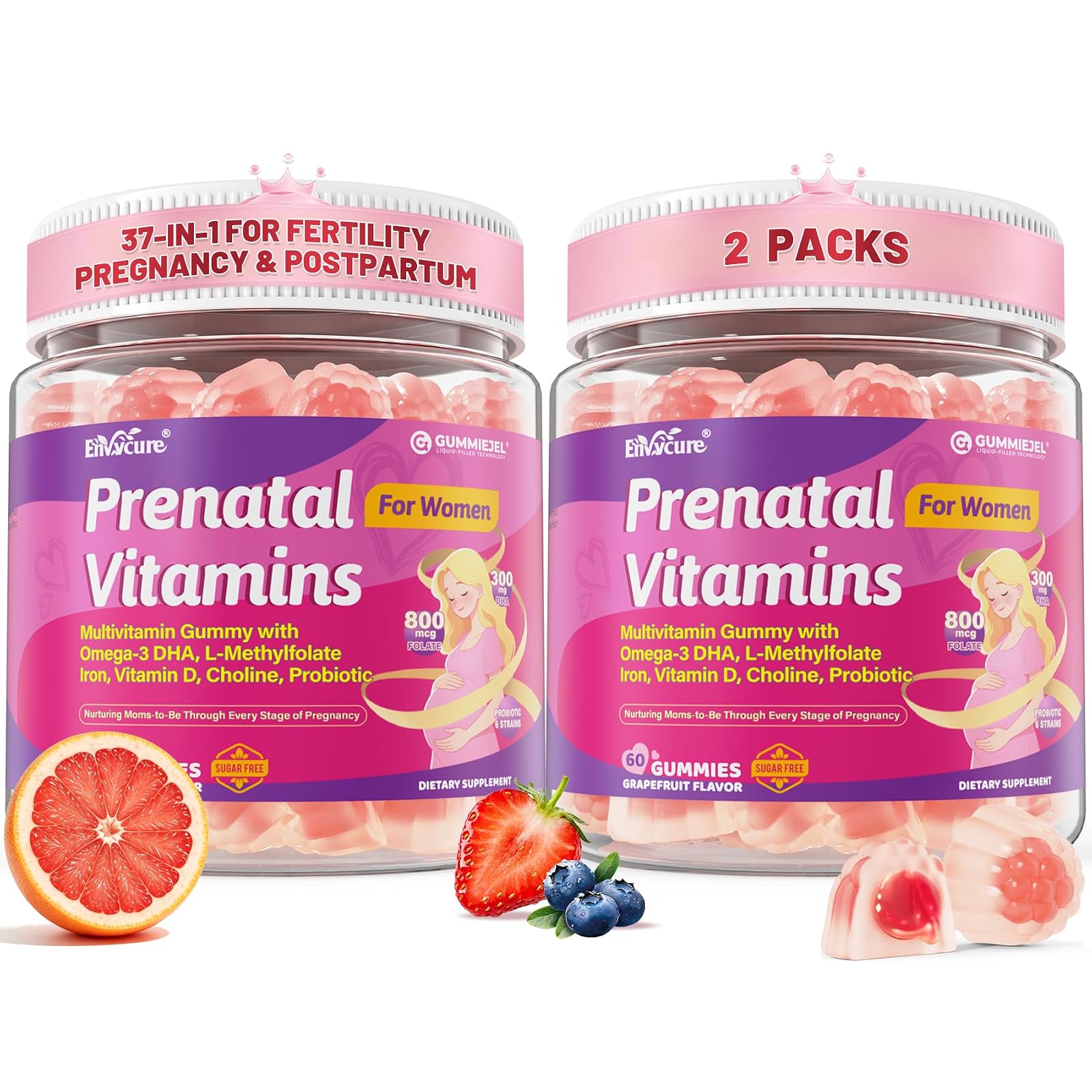 EnvyCure prenatal vitamin gummies benefits