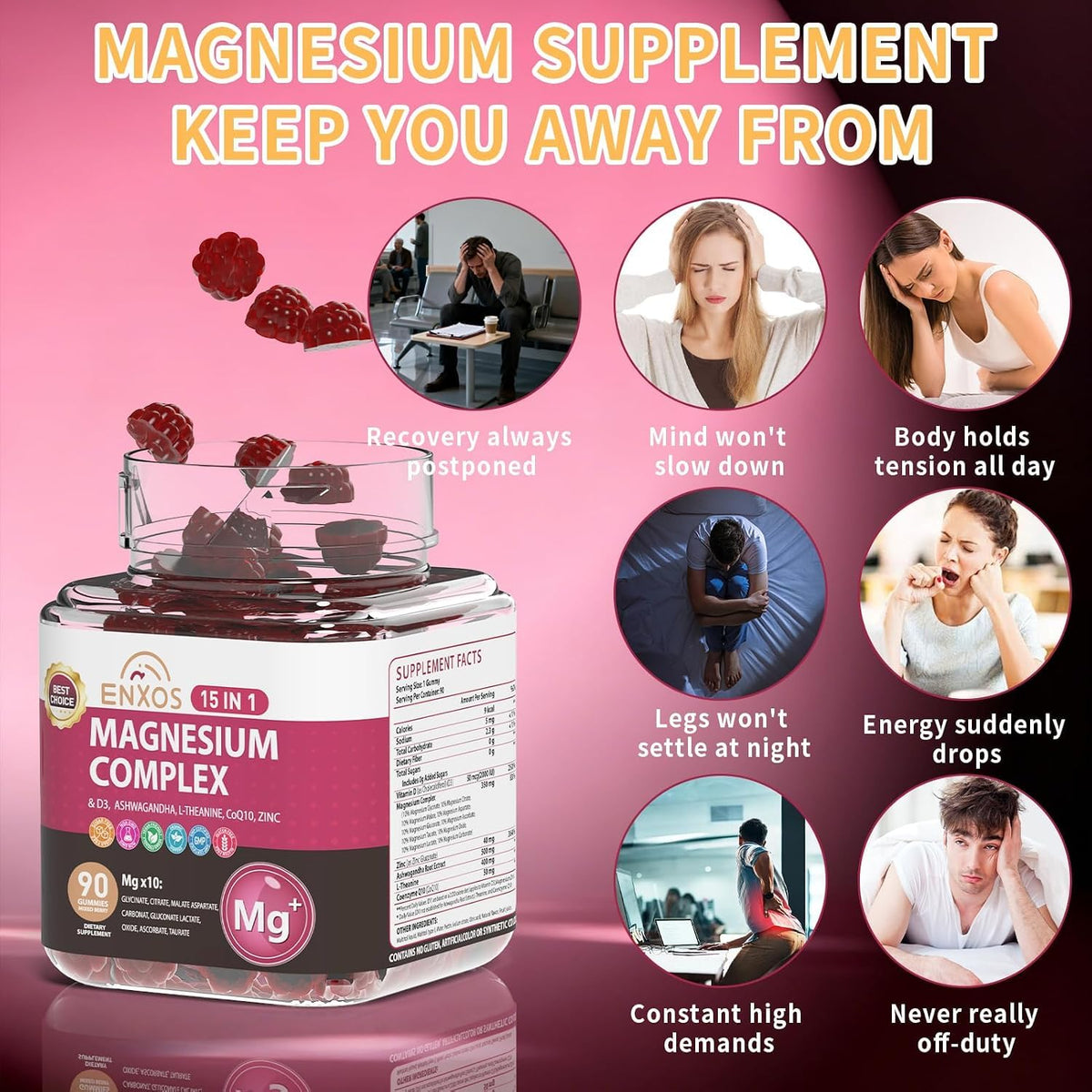 ENXOS magnesium gummies for better sleep