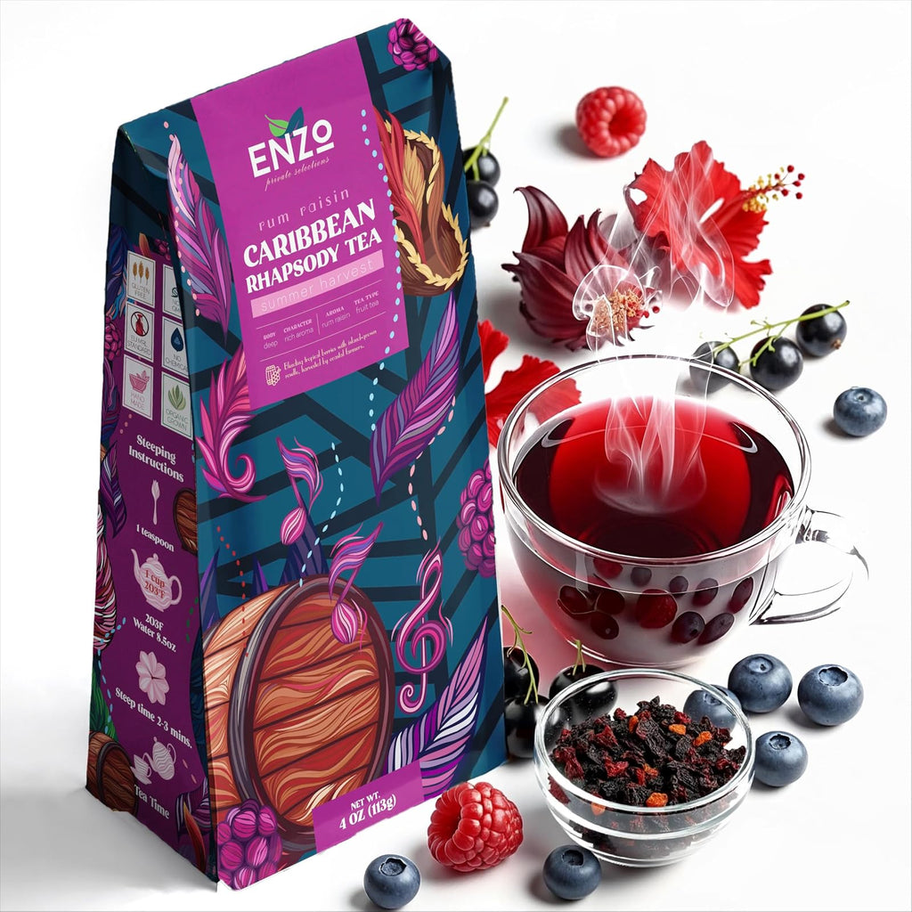ENZO herbal tea with rum raisin