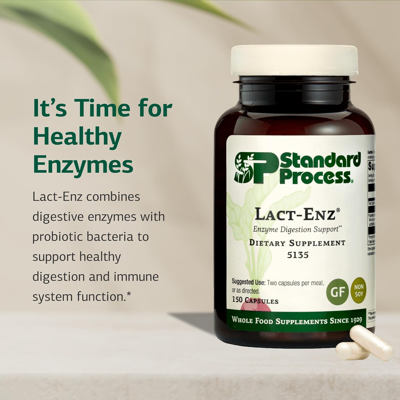 Enzyme digestion capsules for gut health