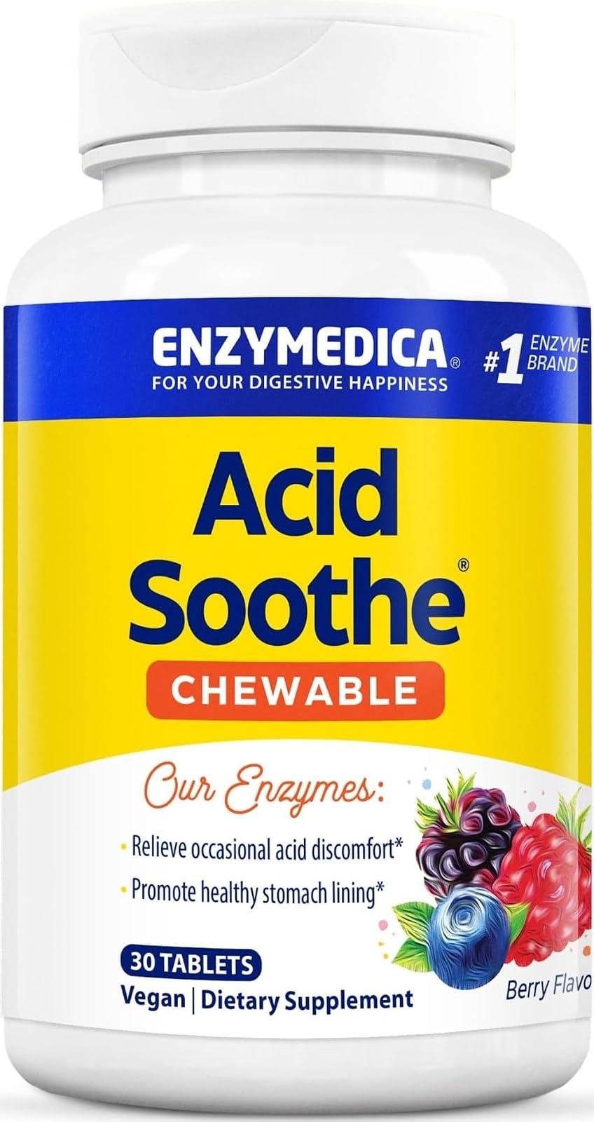 Enzymedica Acid Soothe chewable tablets