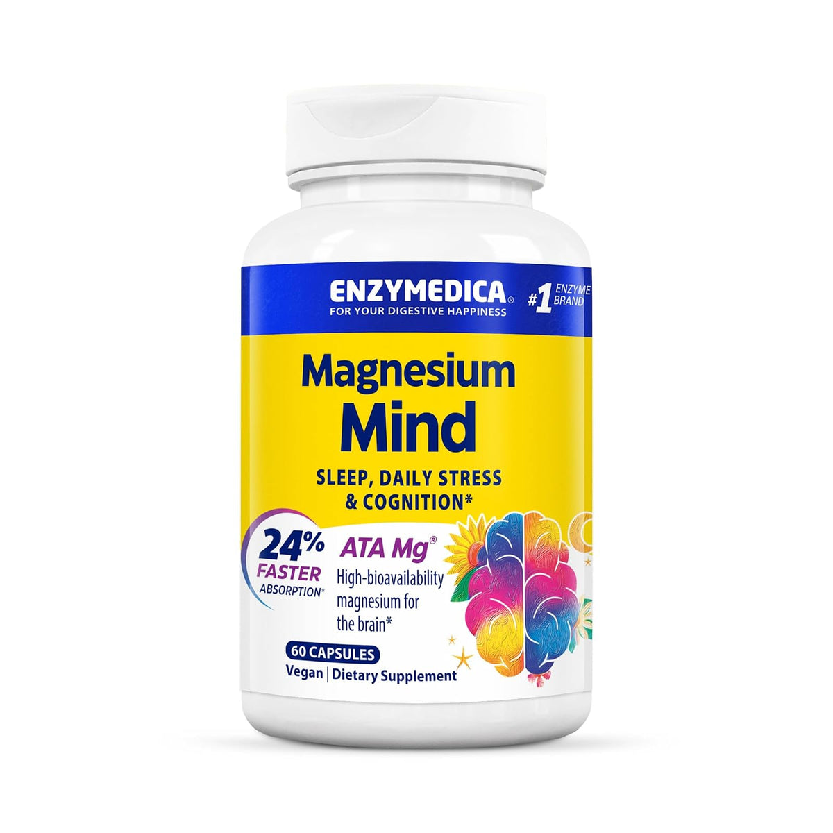 Enzymedica magnesium mind capsules for relaxation