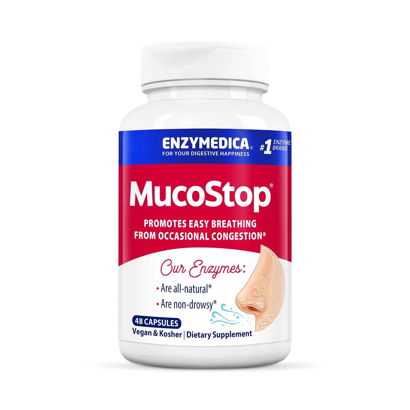 Enzymedica MucoStop digestive enzymes support