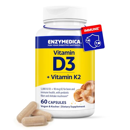 Enzymedica Vitamin D3 K2 capsules