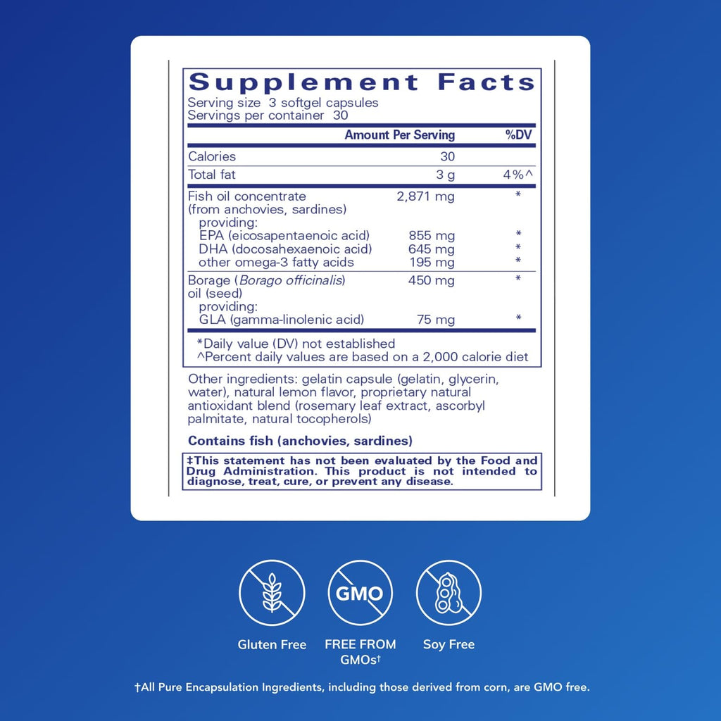 EPA DHA GLA softgel capsules