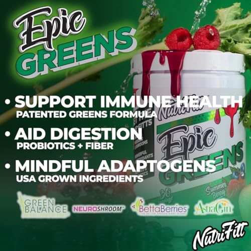 Epic Greens spirulina for immune support