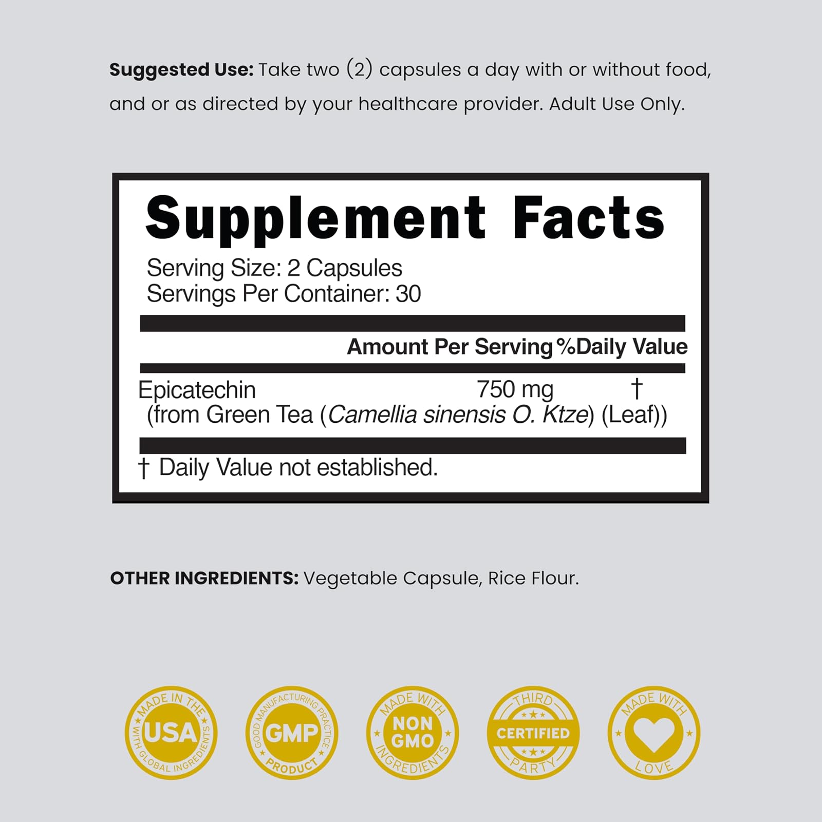 epicatechin capsules for muscle recovery