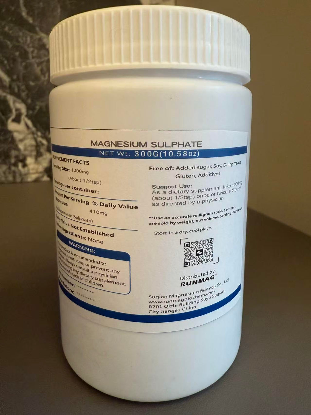 Epsom salt for muscle relief