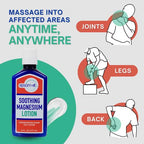 Epsom salt lotion for muscle relief