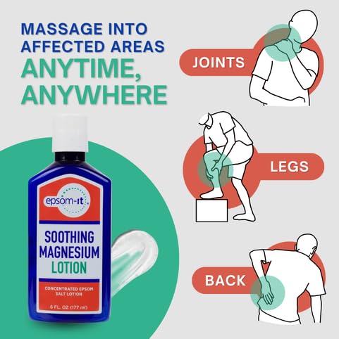 Epsom salt lotion for muscle relief