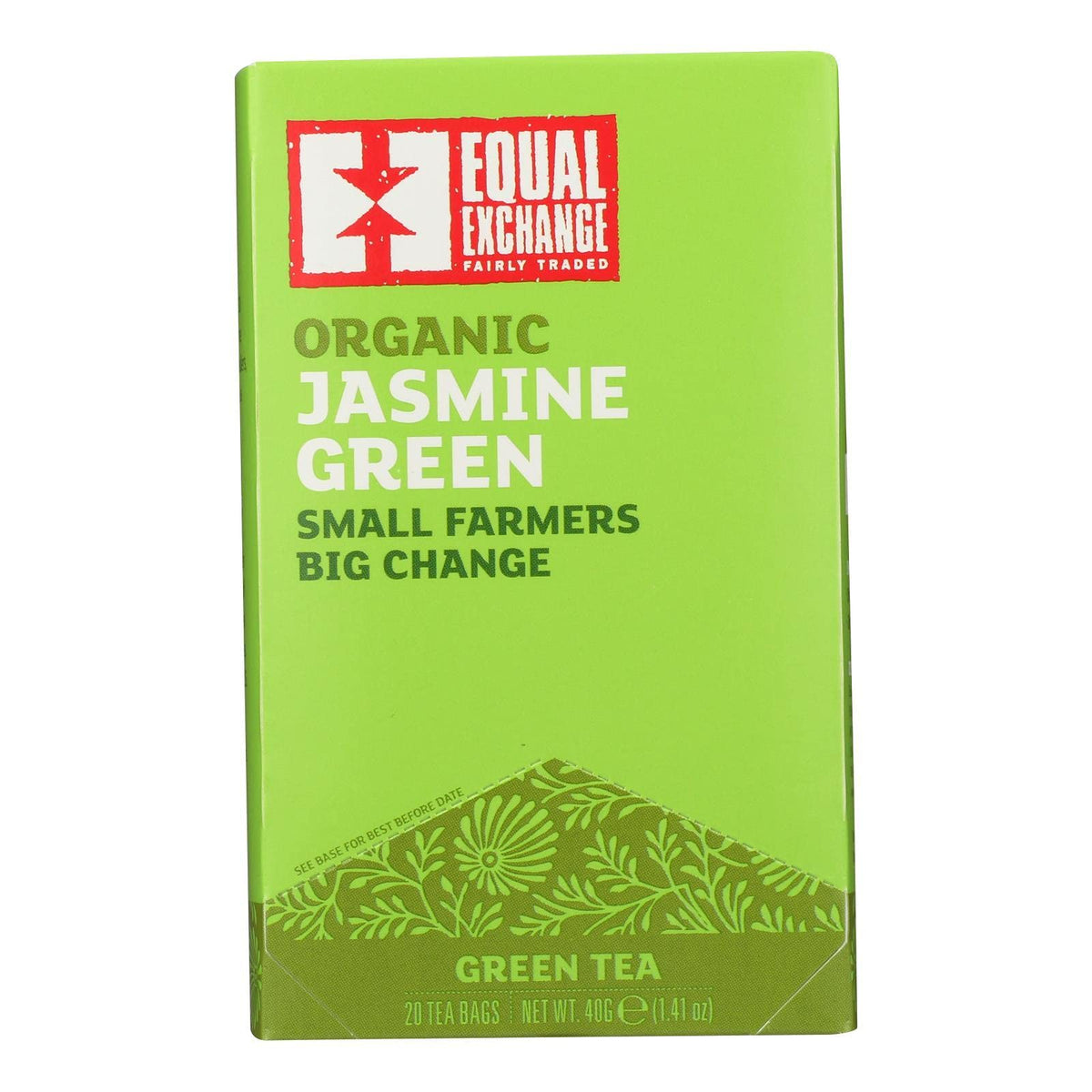 Equal Exchange organic jasmine green tea
