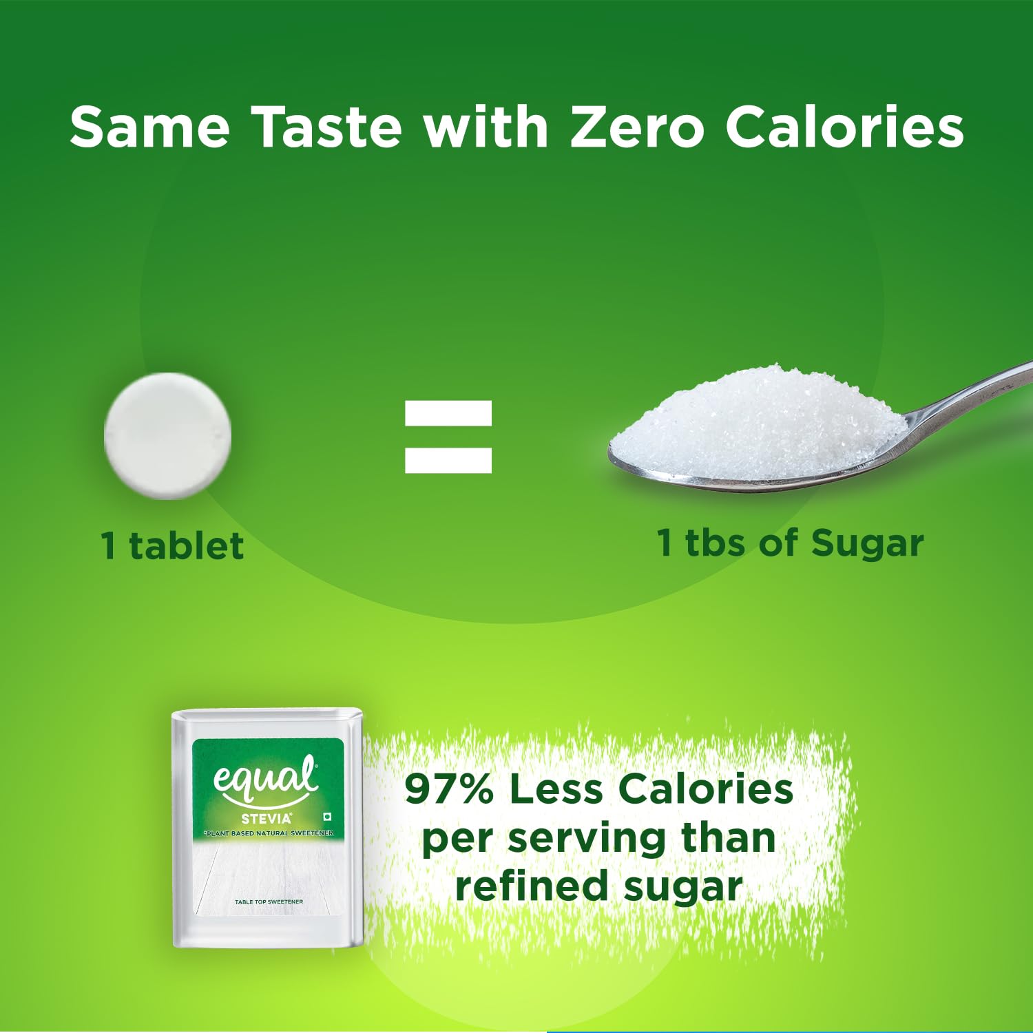 Equal Stevia for a healthier sugar substitute