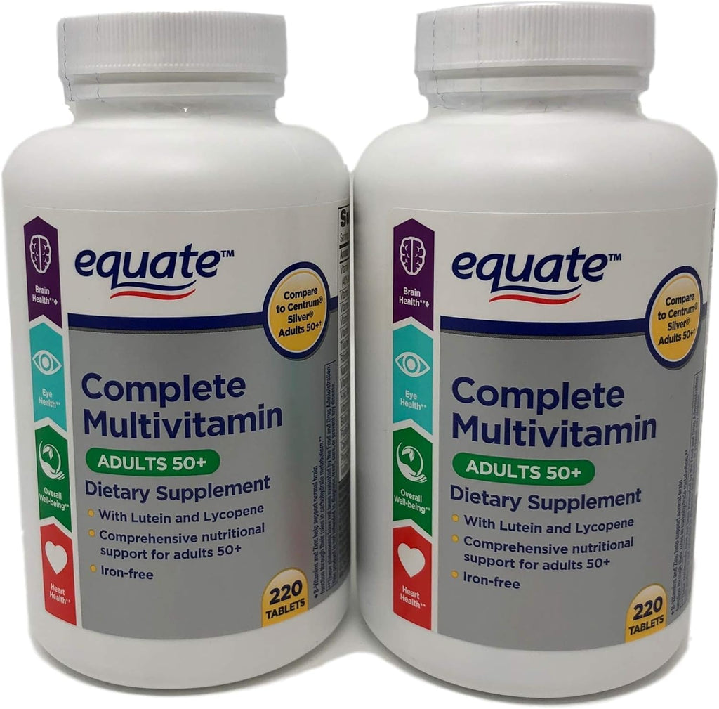 Equate multivitamins for seniors health