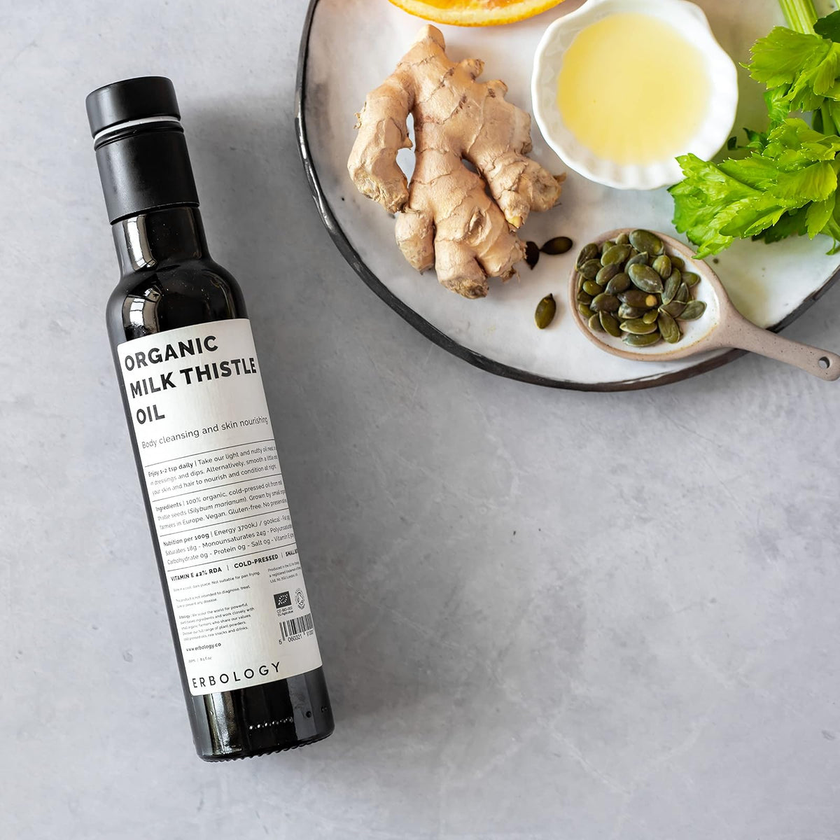 Erbology milk thistle oil for wellness