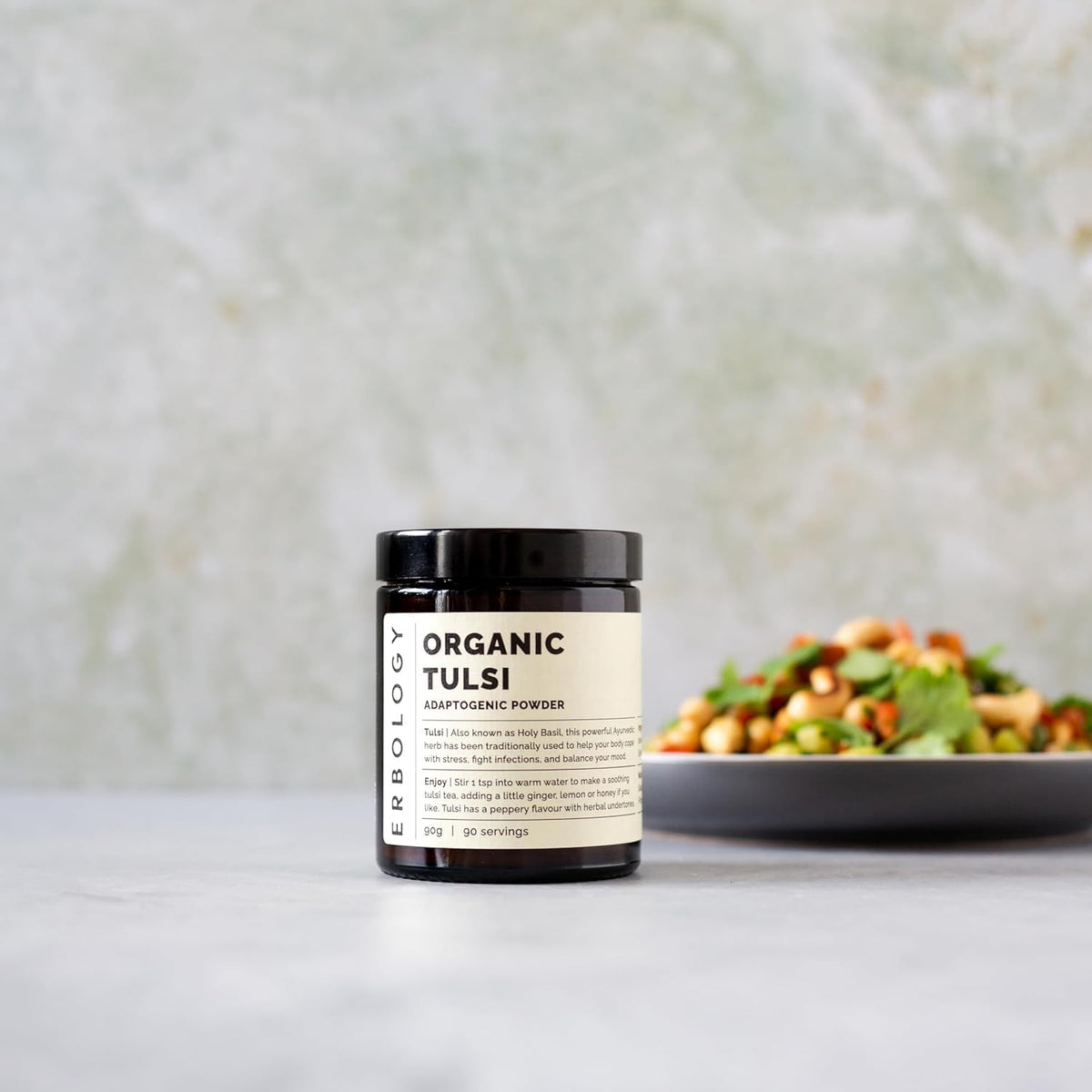 Erbology tulsi powder for smoothies