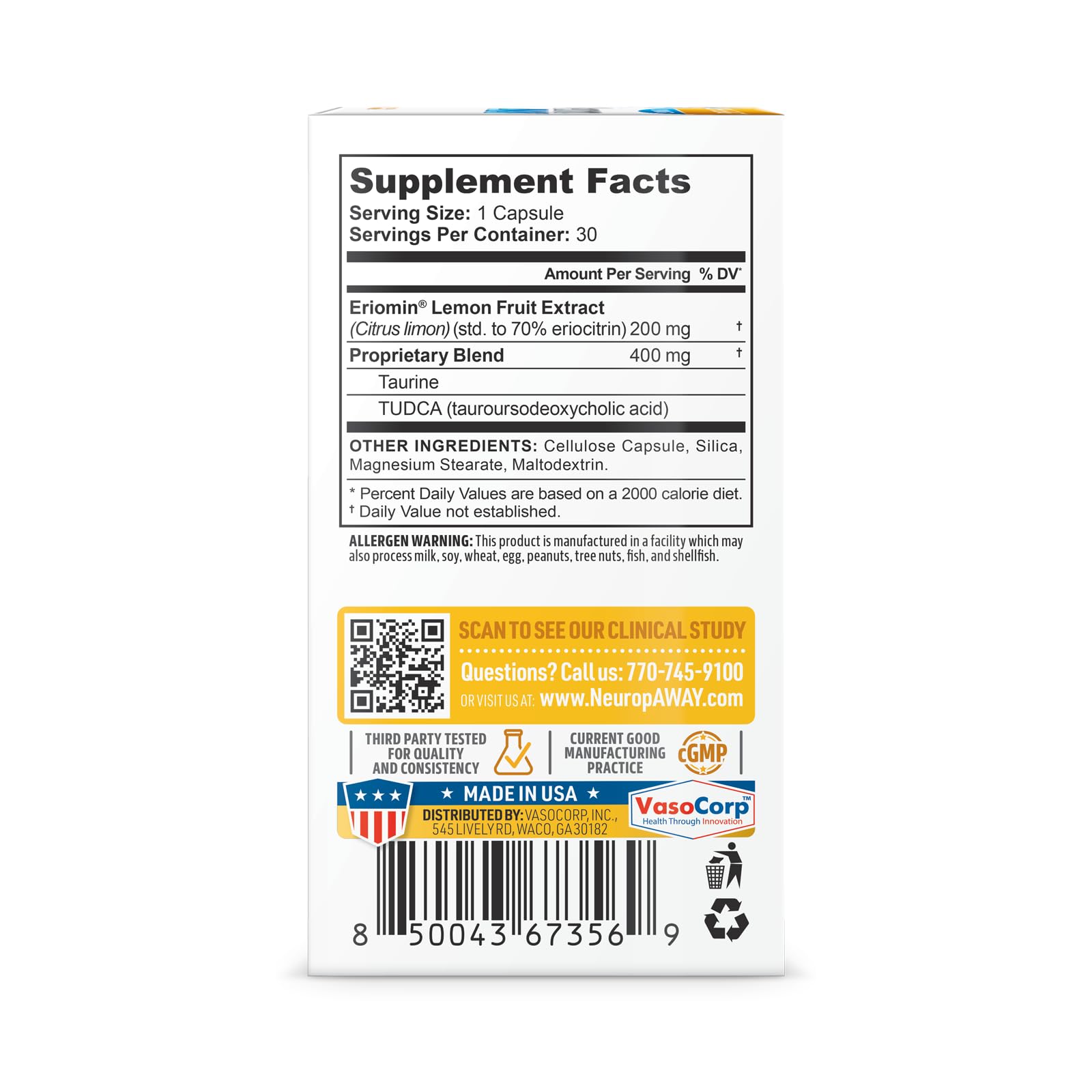 Eriomin and Taurine benefits