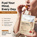Erth Wellness Lion's Mane gummies for memory