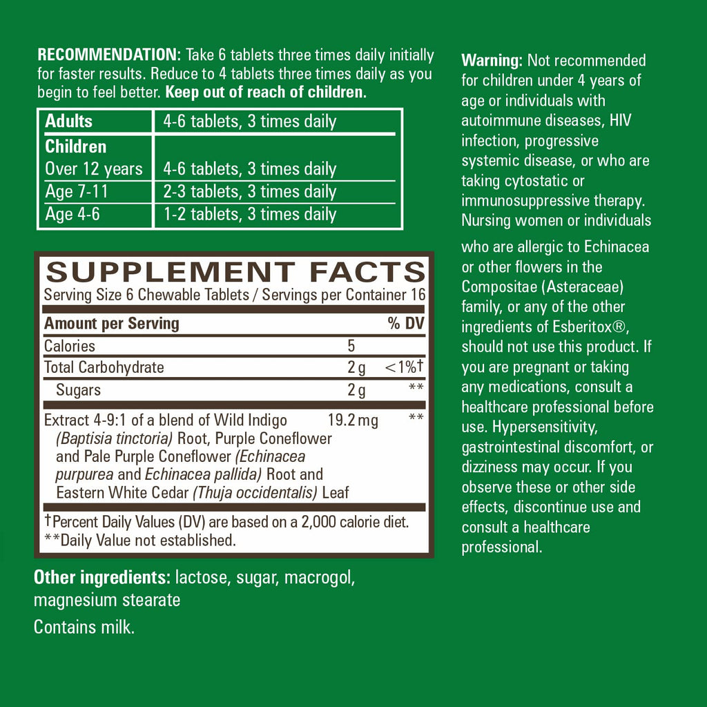 esberitox echinacea health benefits