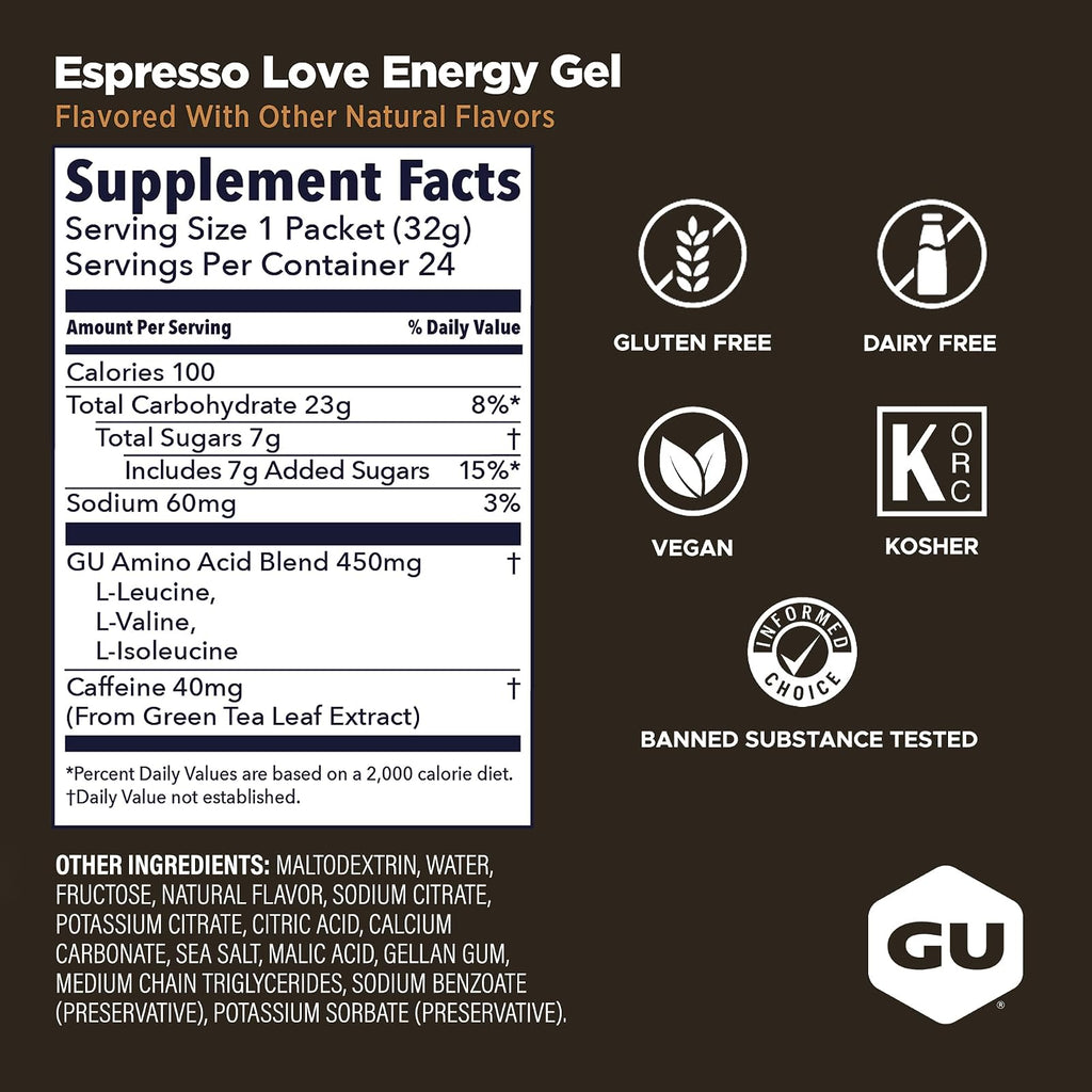 Espresso Love energy boost gel