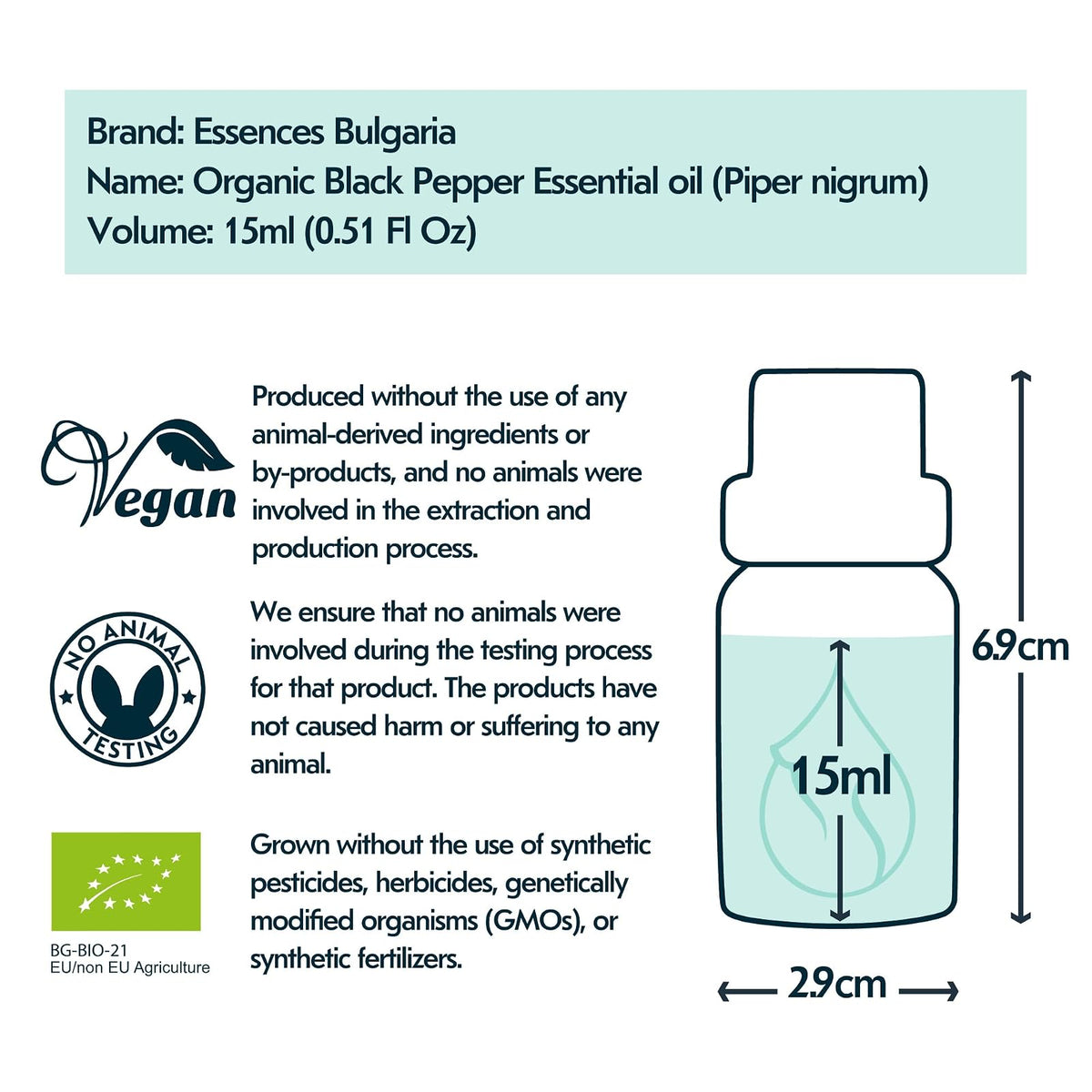 Essences Bulgaria black pepper oil